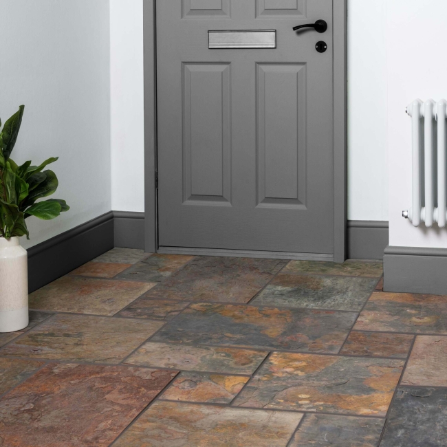 Natural Slate Tile Multicolour Calibrated Riven Slate Tiles; The Ideal
