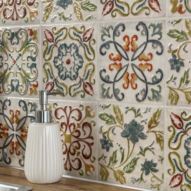 Decorative Wall Tile Art R Logan Decor Flat 30cm X 60cm Wall Tile