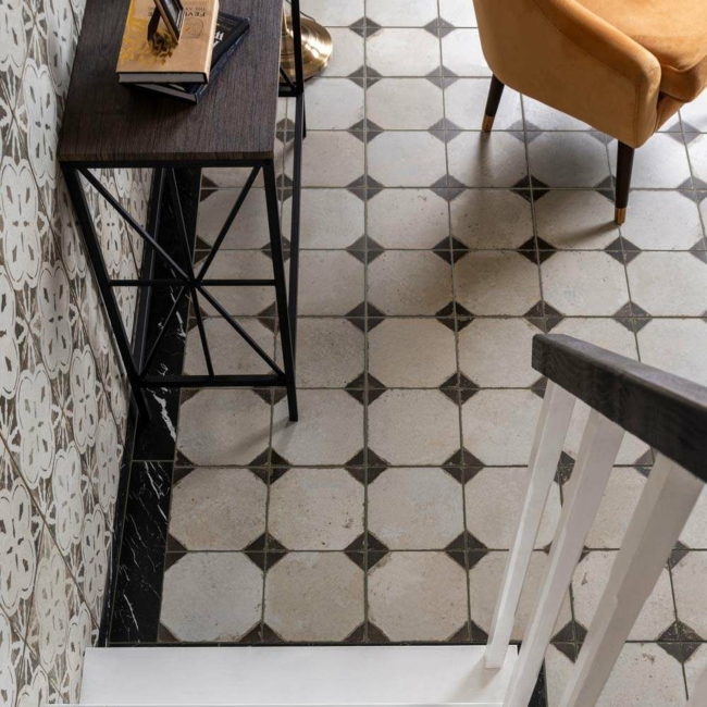 Octagon Tile Flooring Handmade Floor Tiles By G.Vega Ceramica.