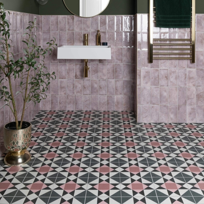 Pink Sparkle Floor Tiles Pink Tiles | Low Prices, Fast Delivery