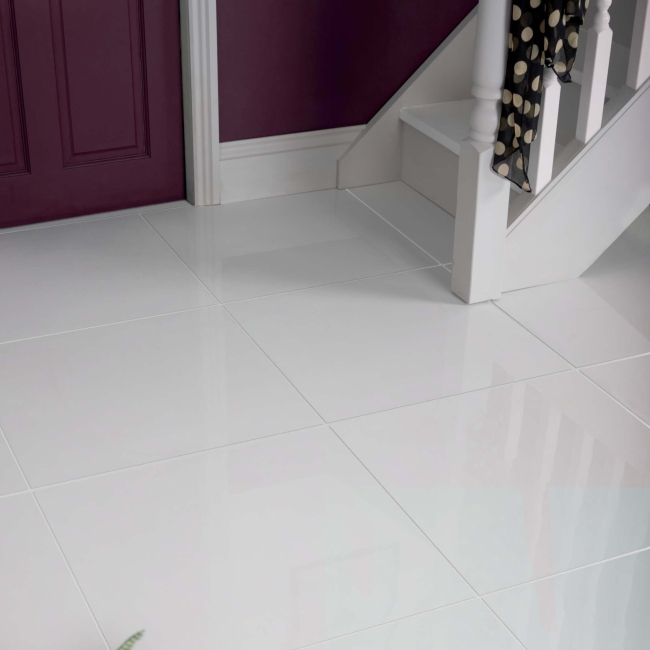 White Ceramic Tiles 600X1200 Matte Non Slip Ceramic Waterproof