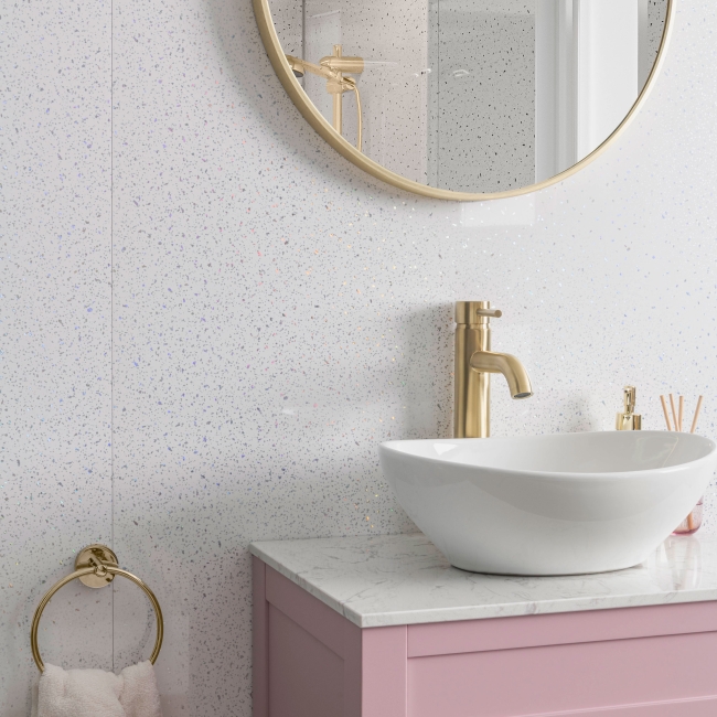Quartz Shower Wall Panels Luxe Calacatta PVC Shower / Interior