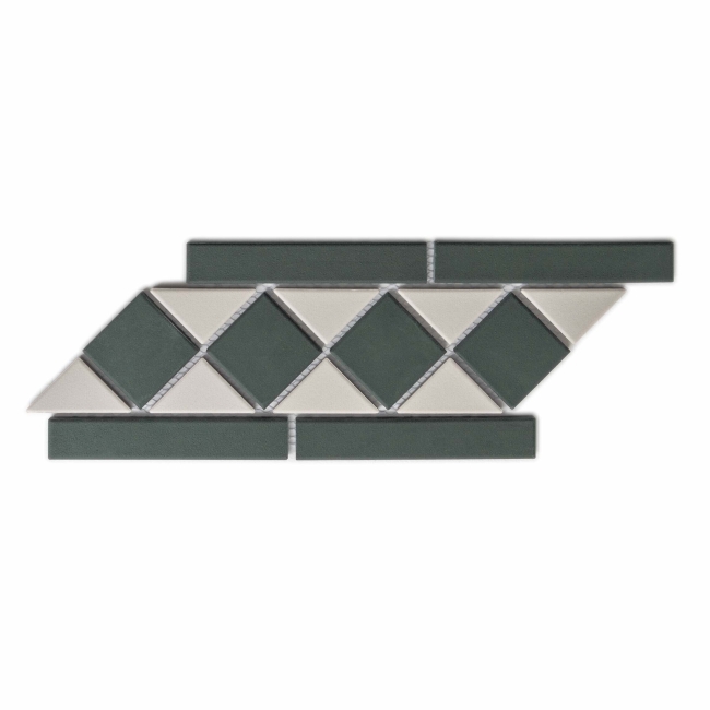 Victorian Border Tile Kitchener Border Blue