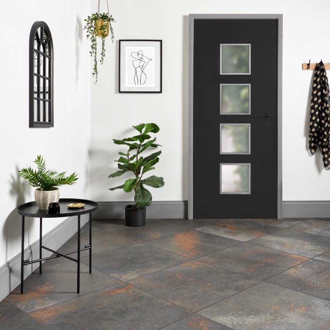 Basalt Mosaic Bathroom Floor Tiles 12x24 Basalt Grey Honed Rectangle