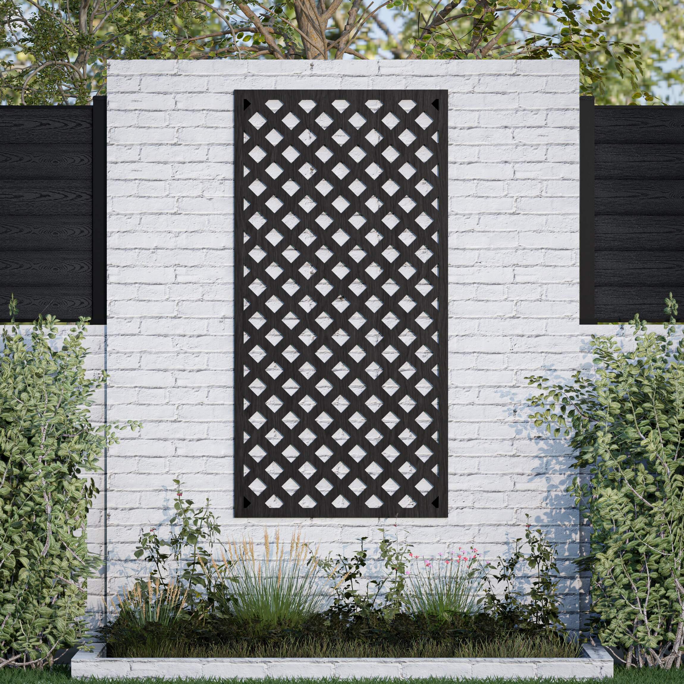 Composite Fence Panel Lattice Decorative Panel - Luxeline | Walls & Floors