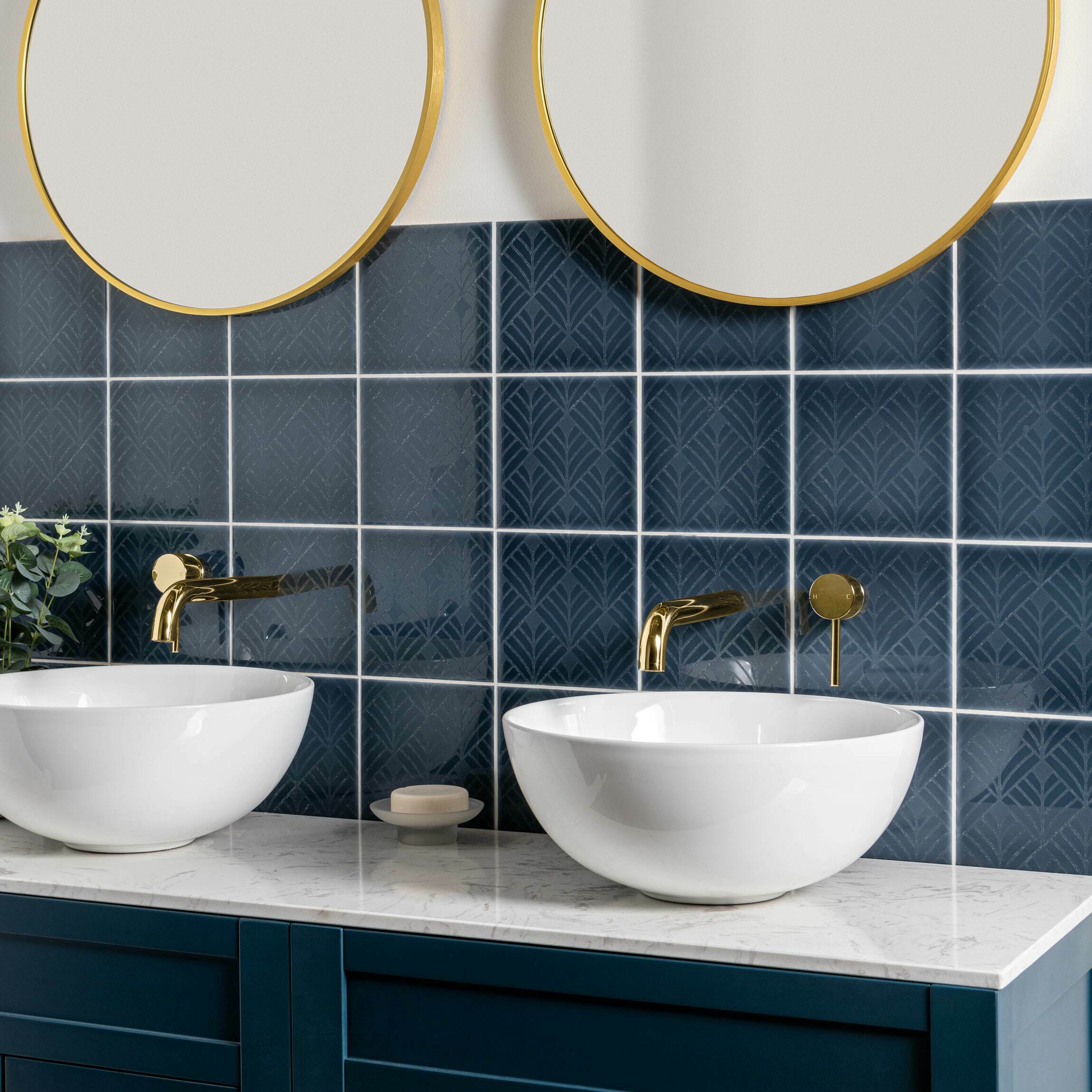 Blue Bathroom Grey Tile 34 Blue Bathrooms For Every Style That Will