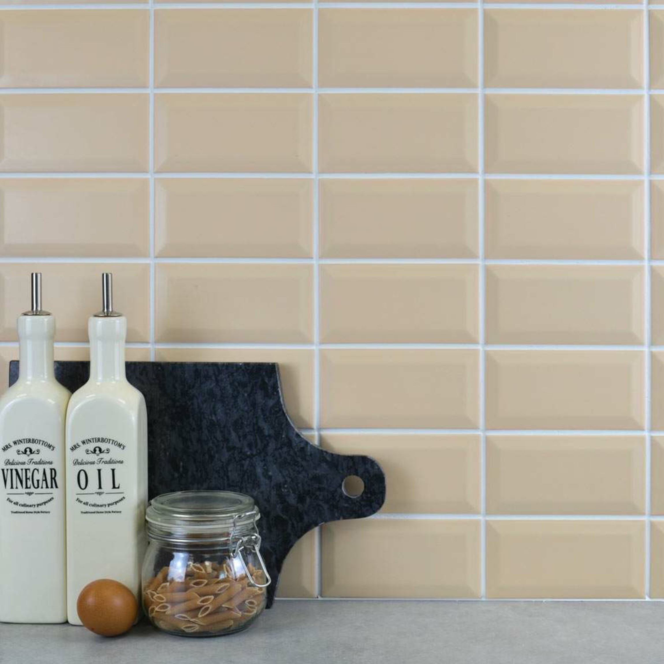 Oxford Circus Matt Cream Mini Metro Tiles | Walls and Floors