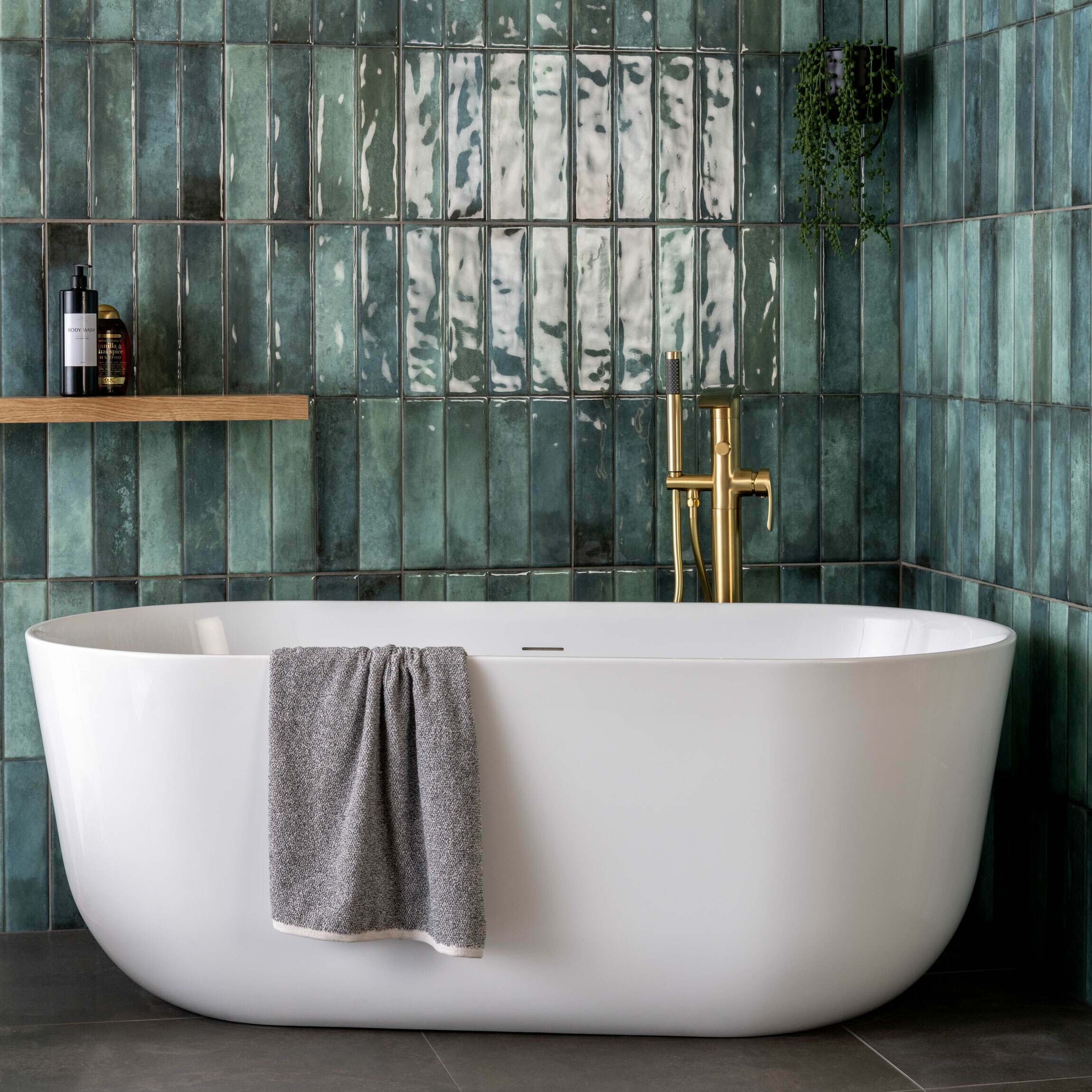 Lazio Green Gloss Wall Tiles | Walls and Floors