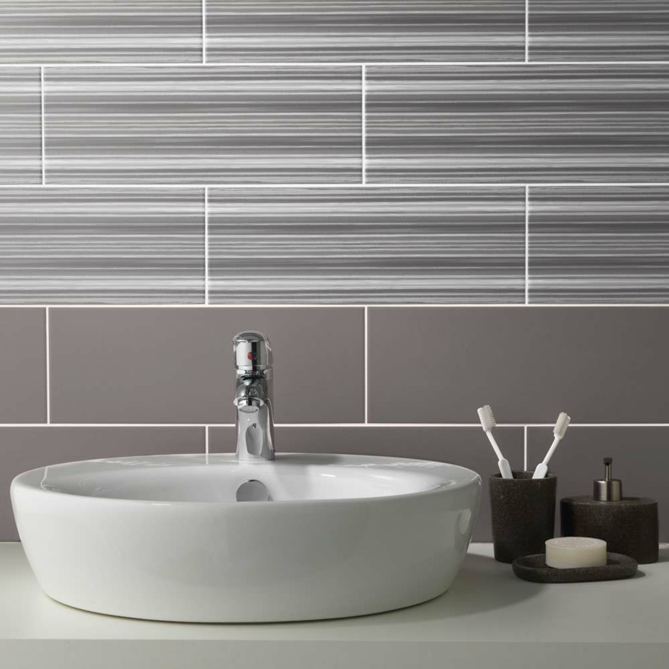 Tones Smoke Brick Tiles | Walls and Floors