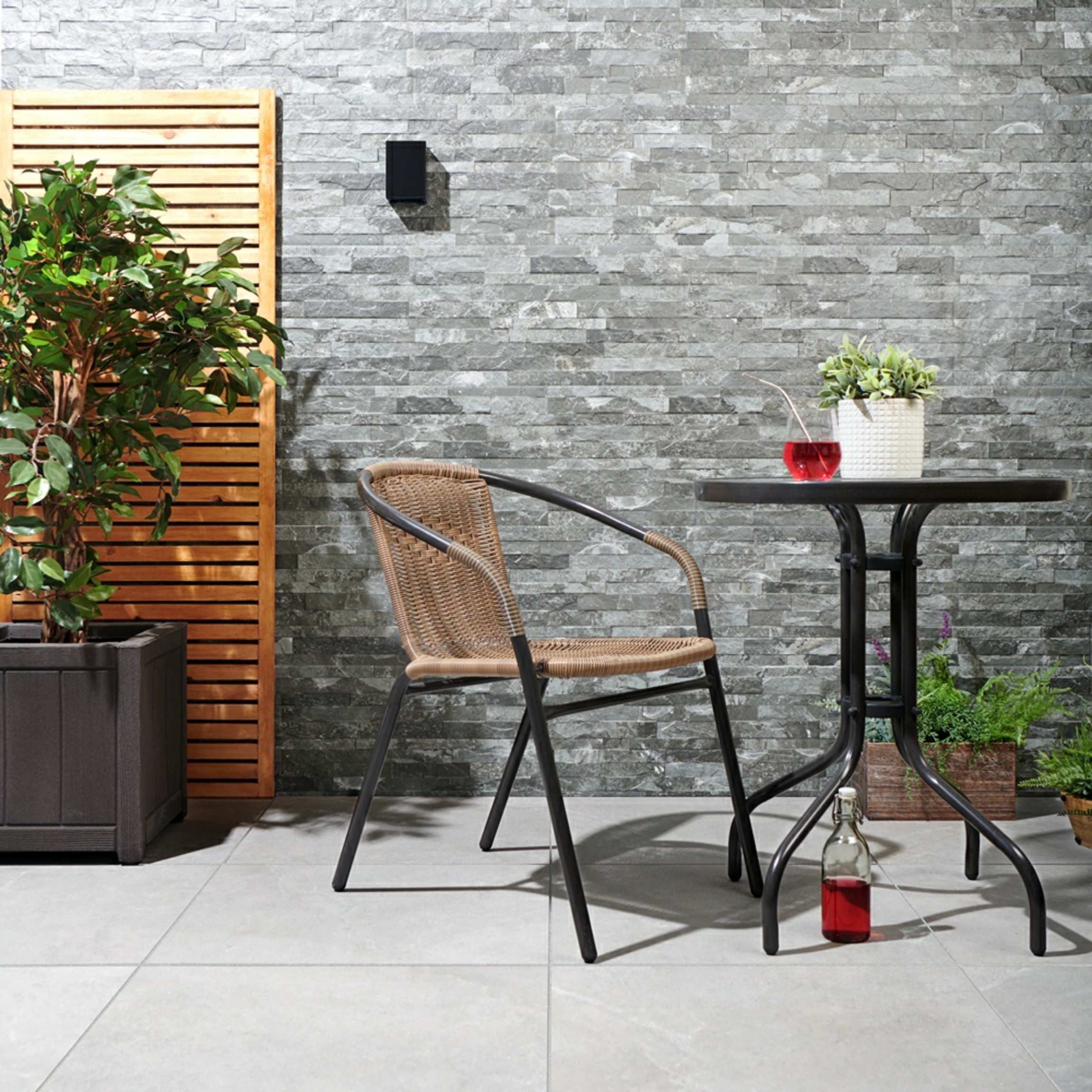 Vesuvius Charcoal Split Face Effect Tiles | Walls and Floors