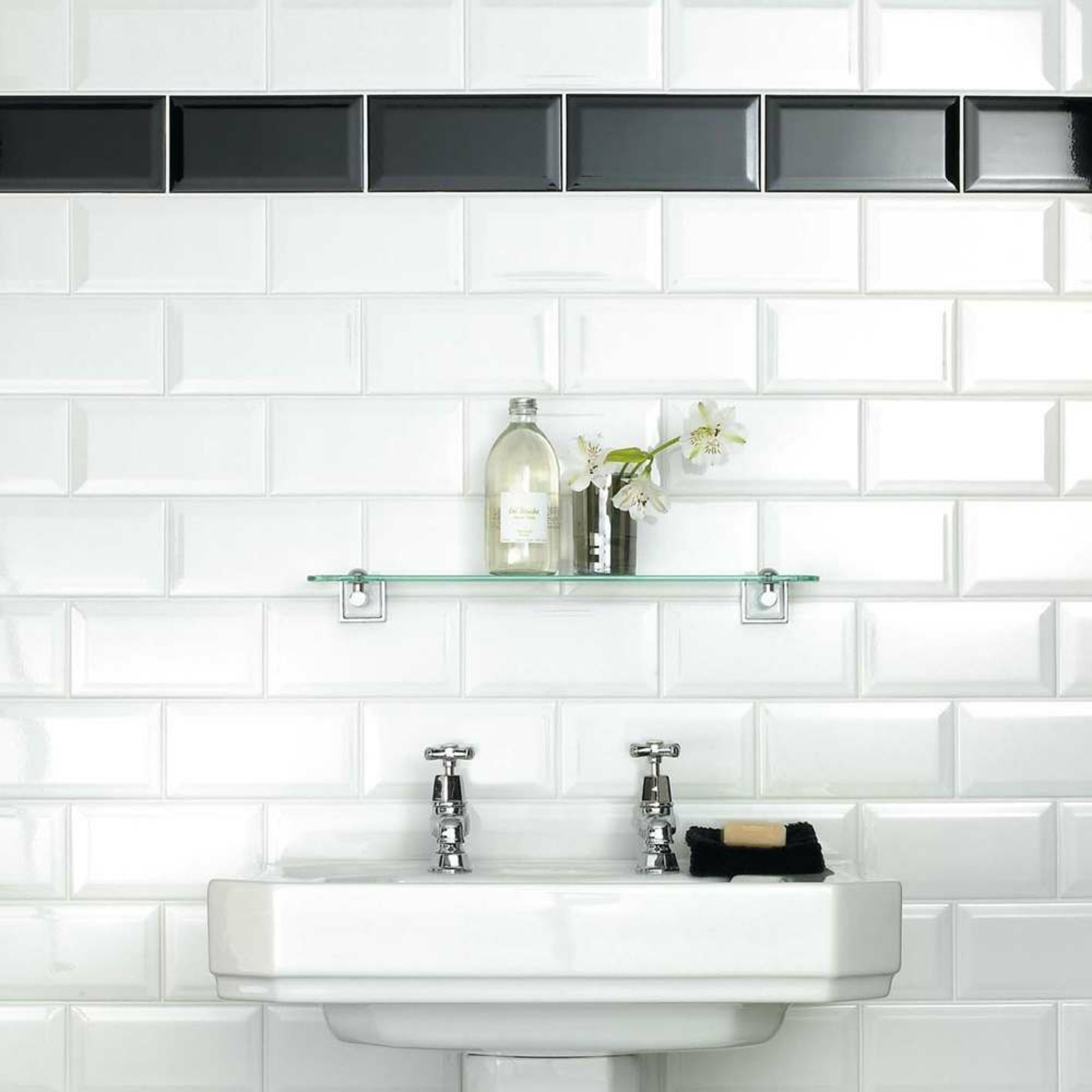 Whitechapel Gloss White Mini Metro Tiles | Walls and Floors