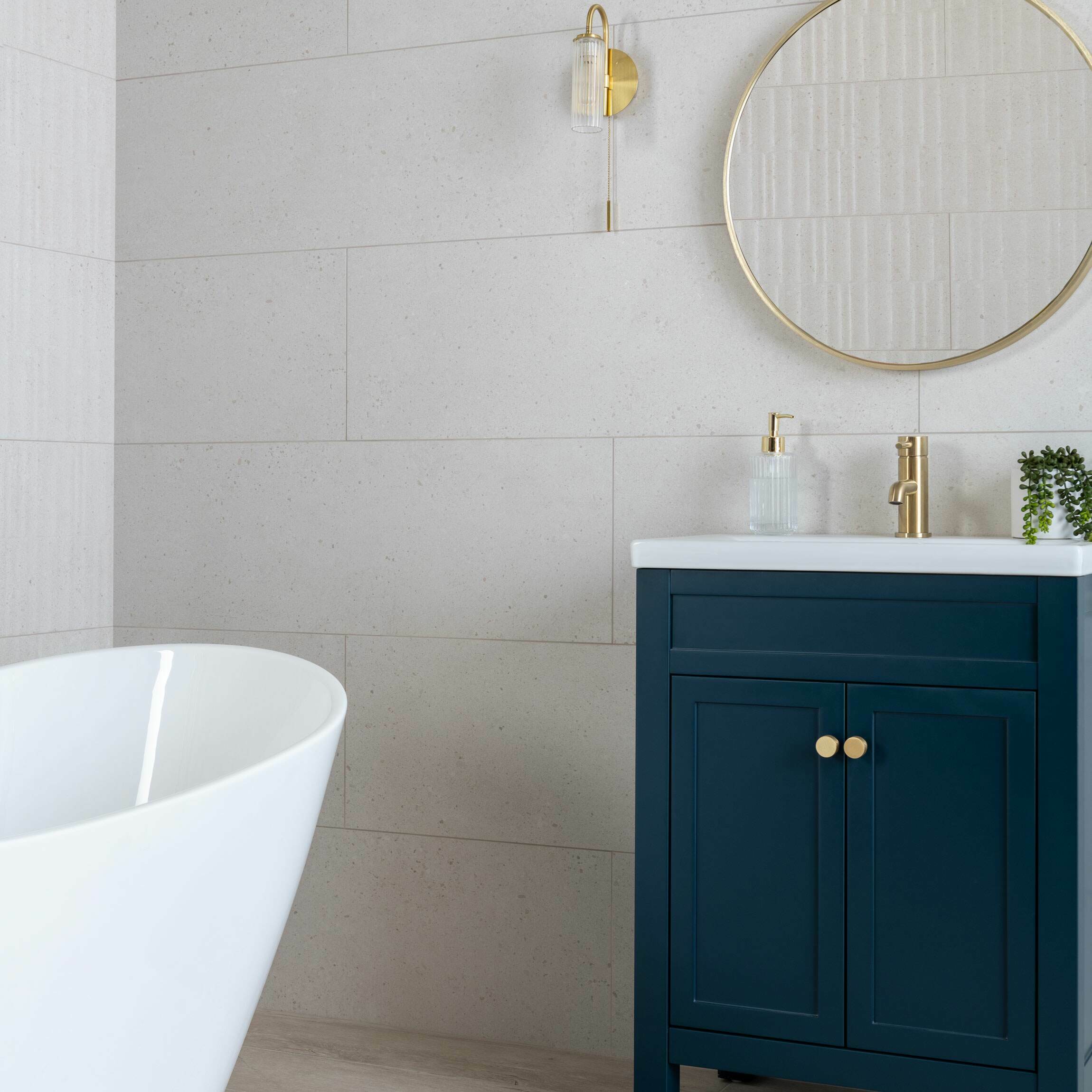 Dover Bone Ceramic Stone Effect Wall Tiles | Walls and Floors