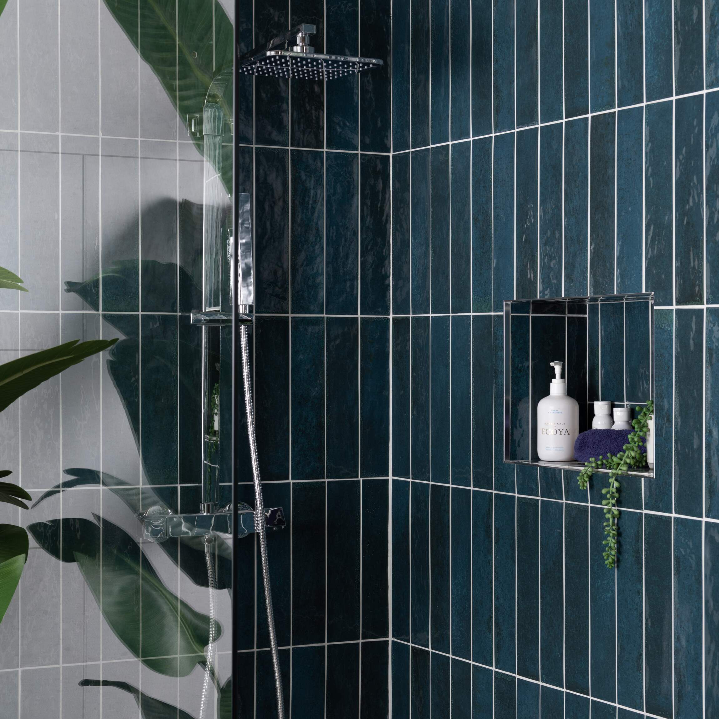 Faith Blue Gloss Porcelain Wall and Floor Tile | Walls and Floors