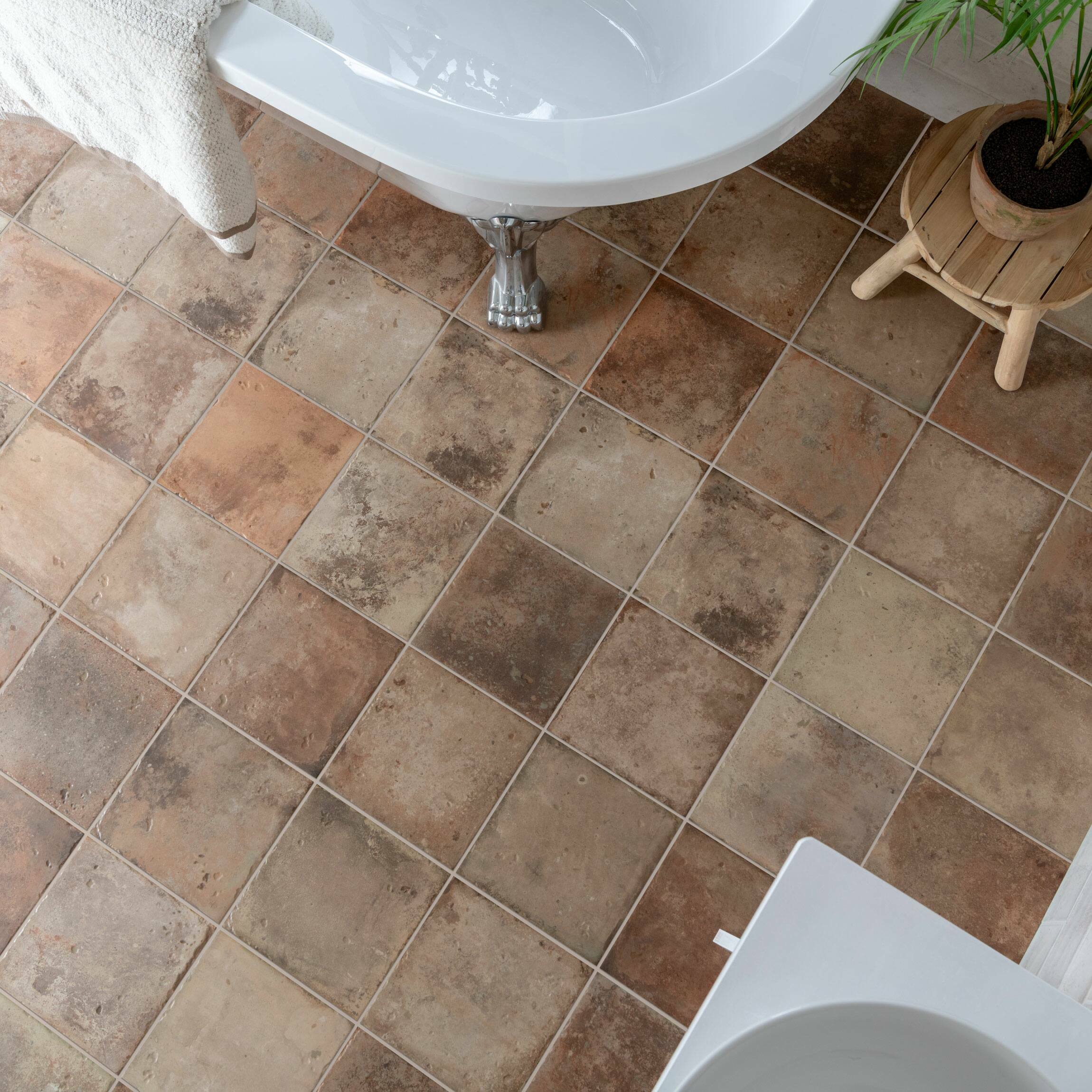 Terracotta Scored Matt Terracotta Effect Tile | Walls & Floors