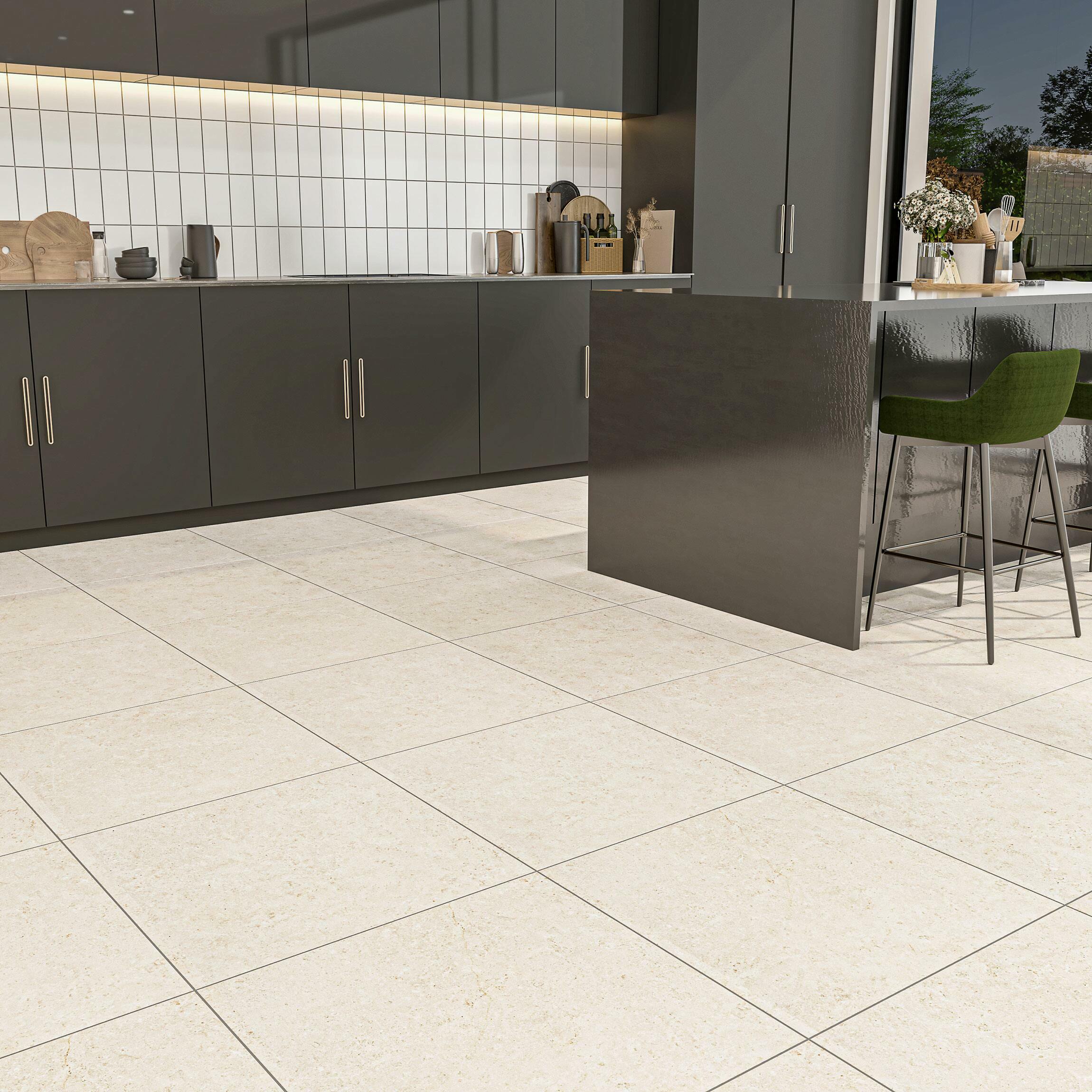 Fargo Beige Anti Slip Stone Effect Wall and Floor Tiles | Walls and Floors