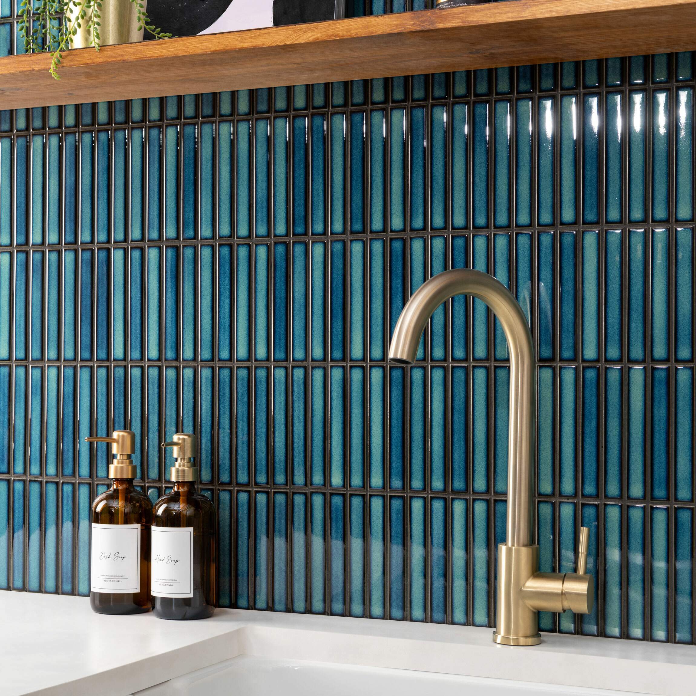 Spirit Ocean Mixed Blue Kitkat Mosaic Porcelain Wall Tiles | Walls and ...
