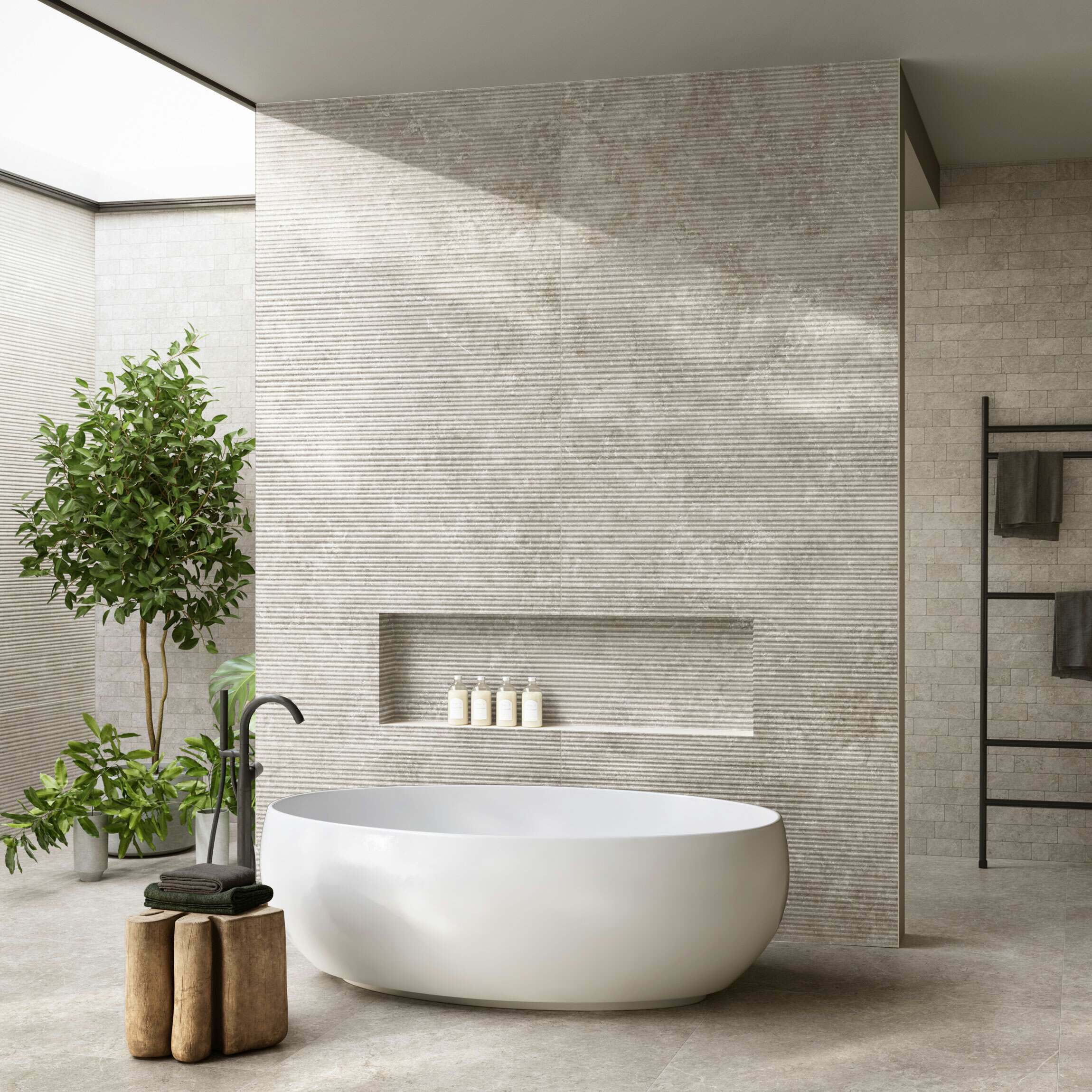 Fargo Grey Structured Stone Effect Wall Tiles | Walls and Floors