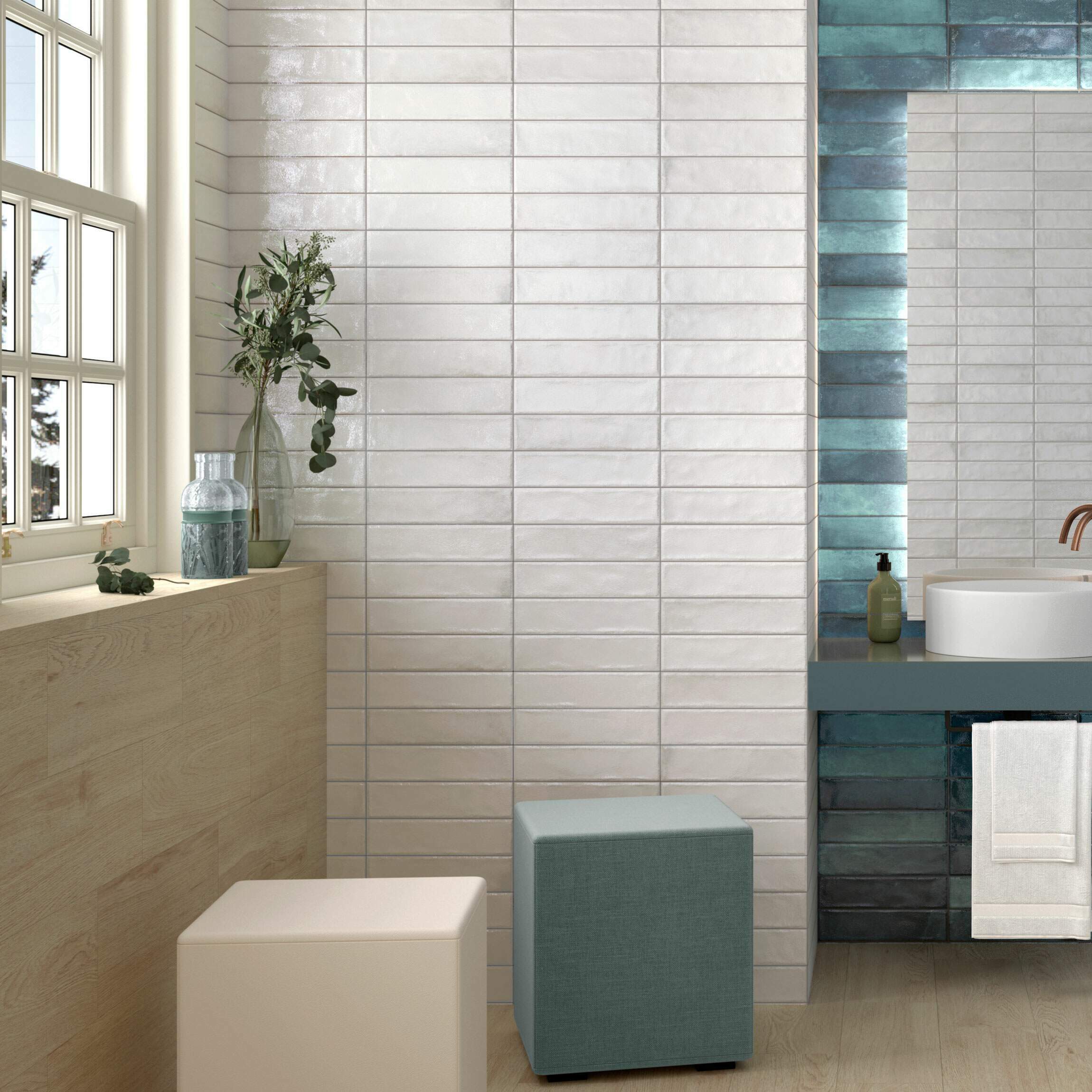 Lazio White Gloss Wall Tiles | Walls and Floors