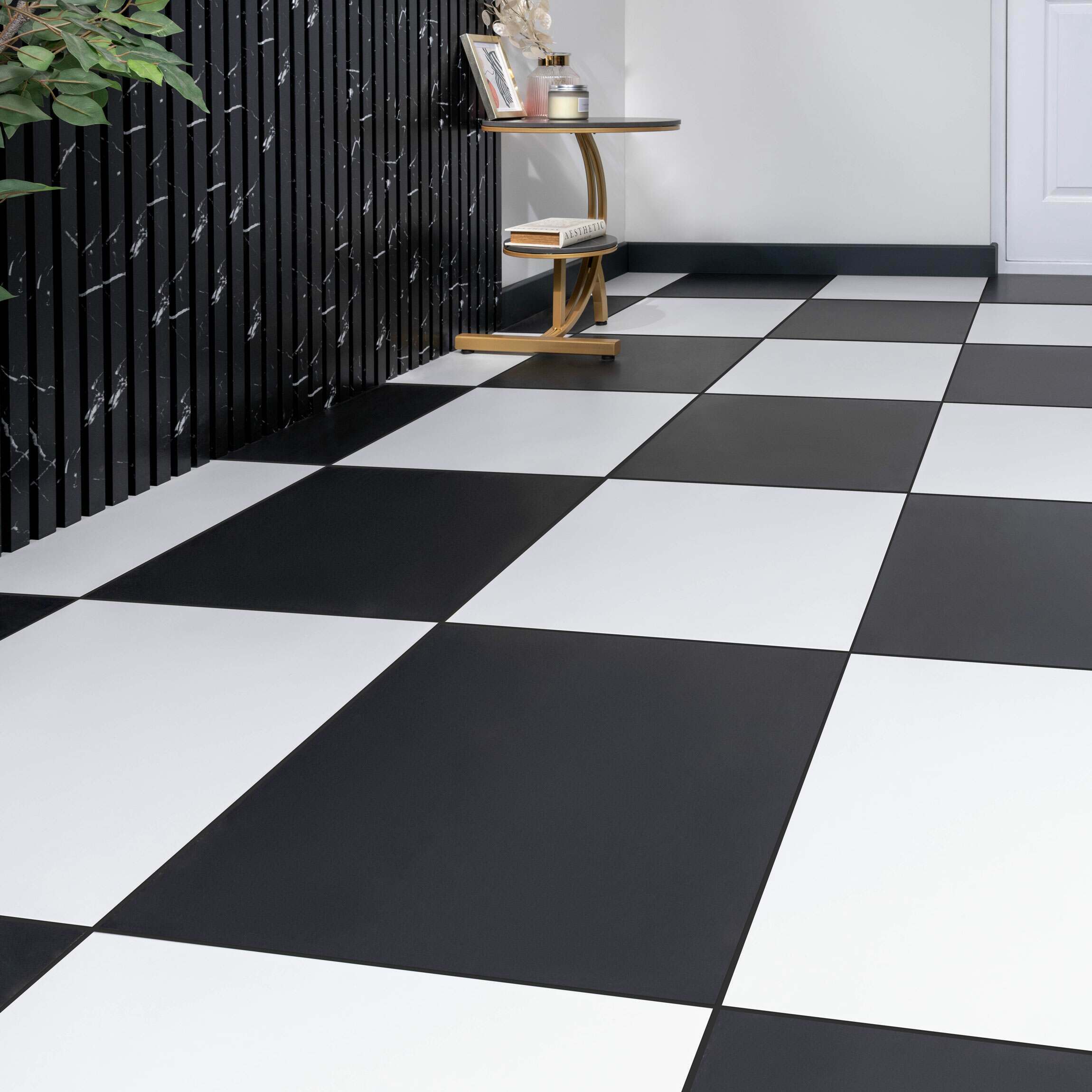 10.39 SQM Clearance Ebony Matt Pure White Tile (Unboxed)