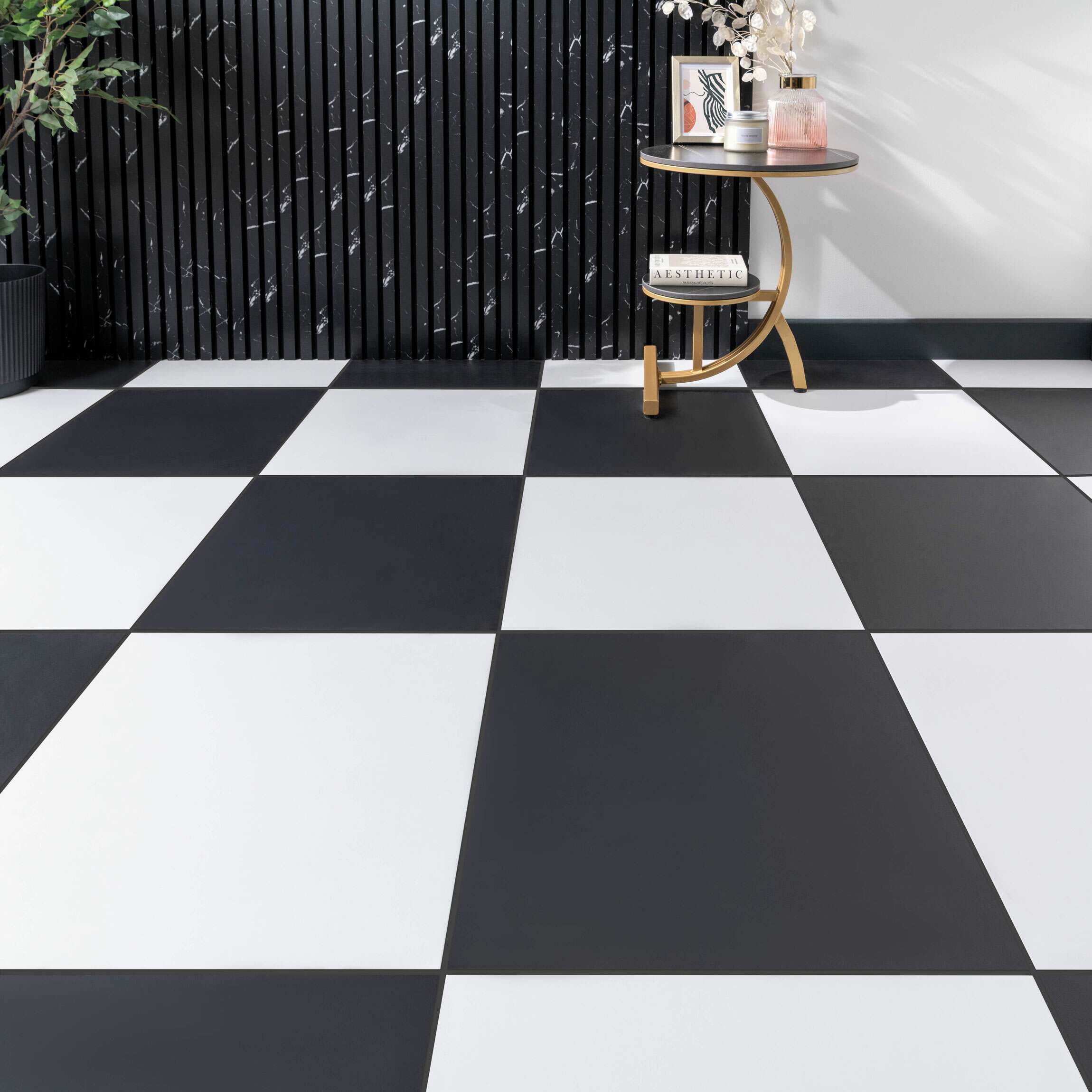 Ebony Matt Pure White Tile | Walls and Floors