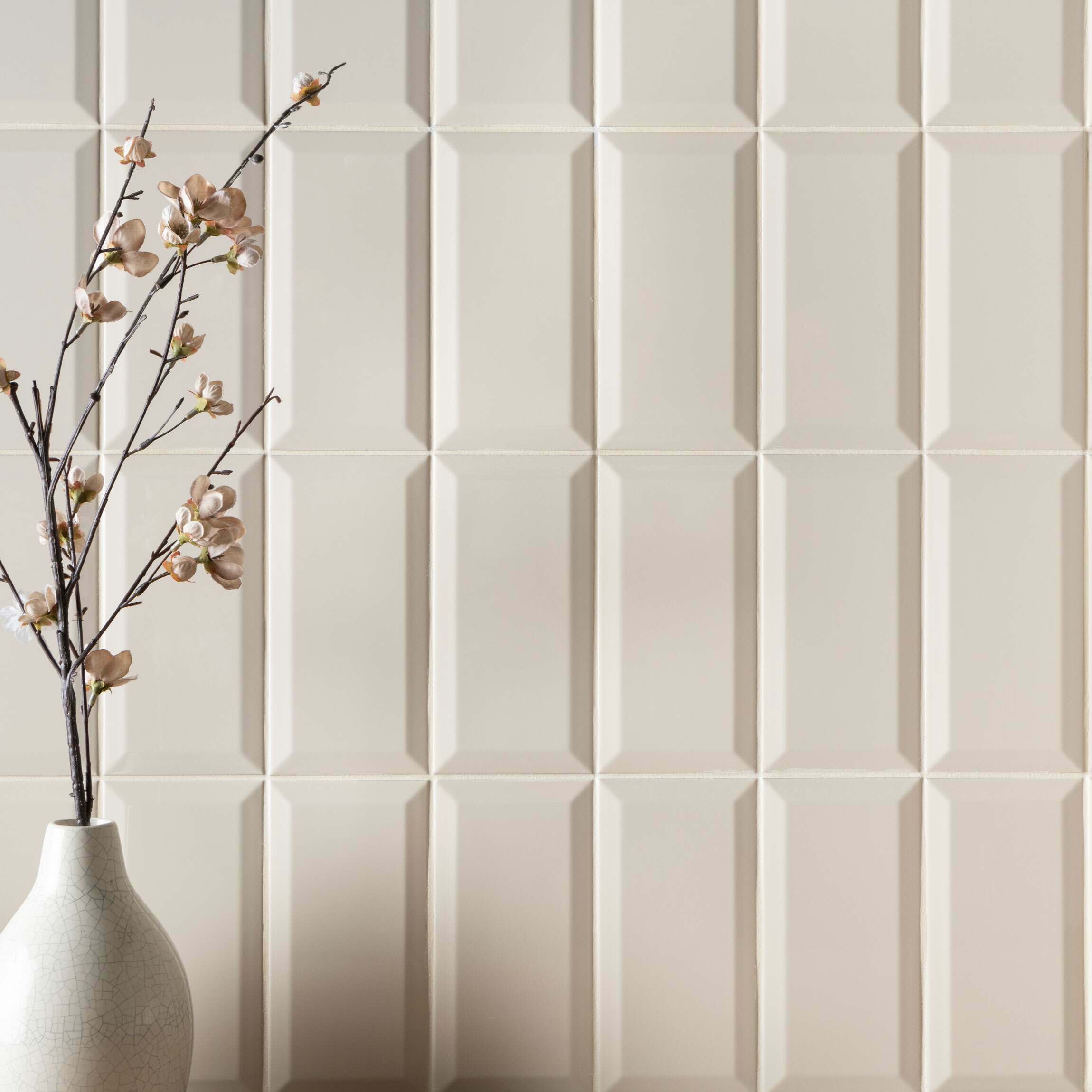 Metro Victoria Cream Gloss 200x100 Tiles | Walls and Floors