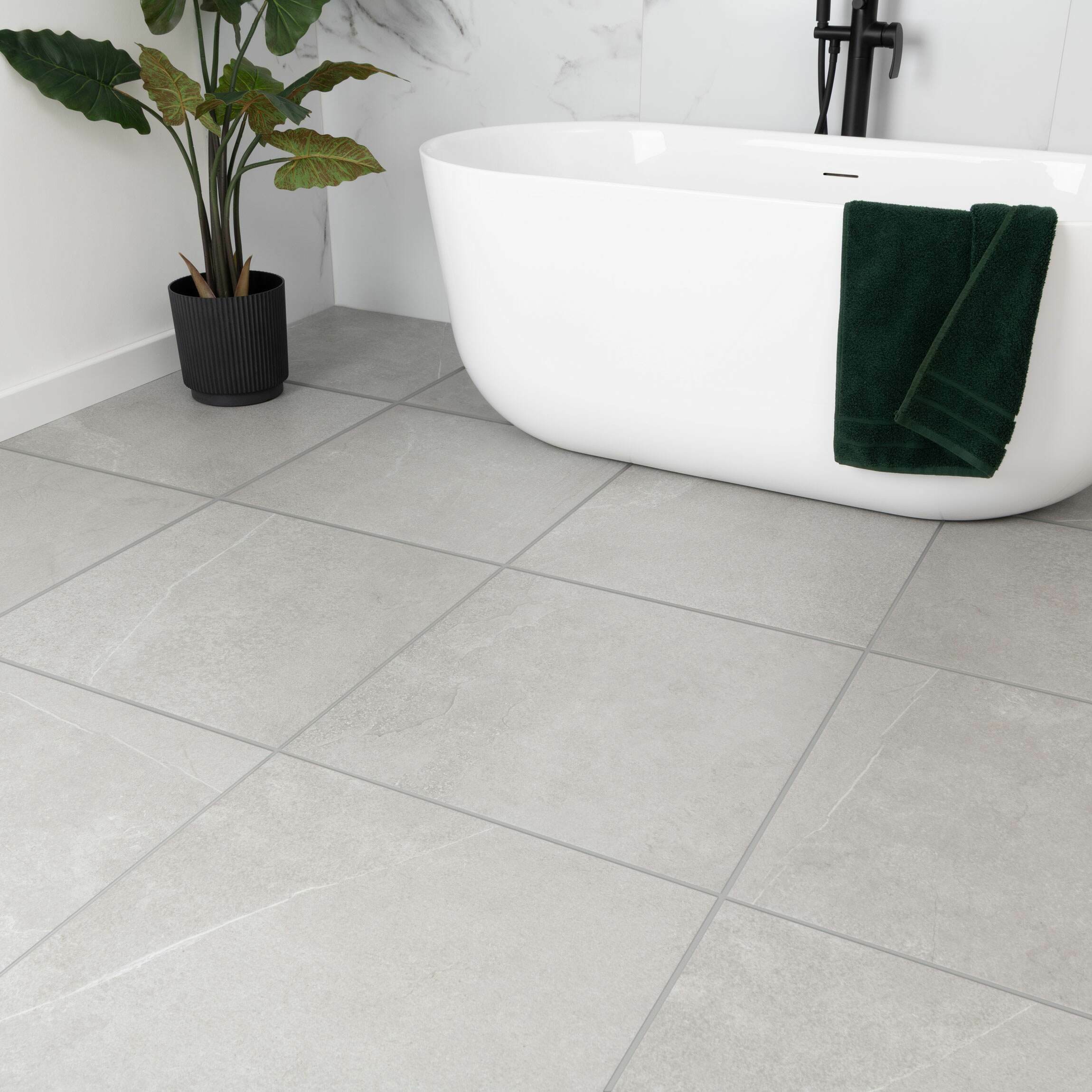 Driftstone Grey Anti Slip Stone Effect Tiles | Walls and Floors