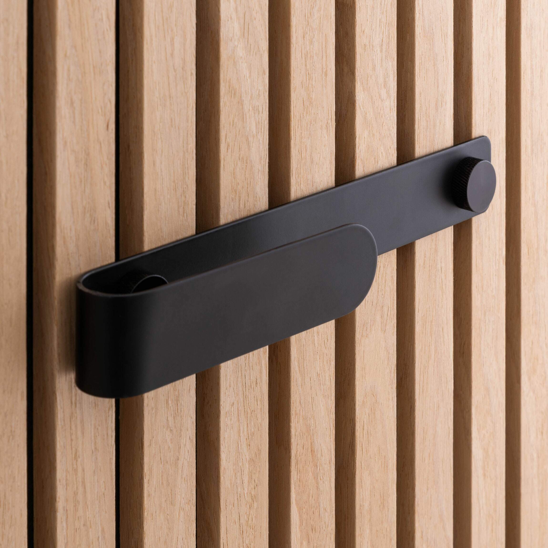 Trepanel Customise Black Horizontal Hook with Black Screw