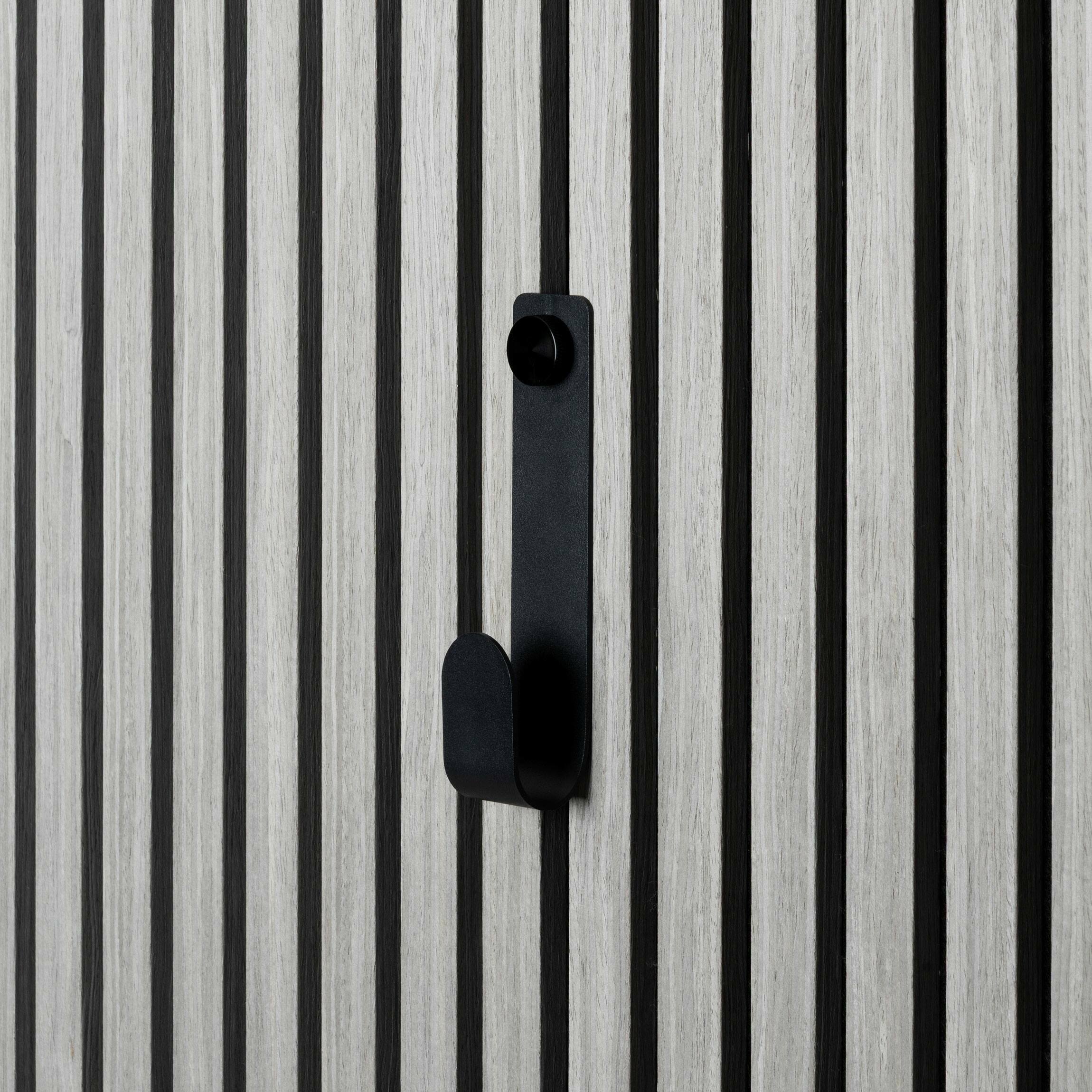 Trepanel Customise Black Vertical Hook with Black Screw