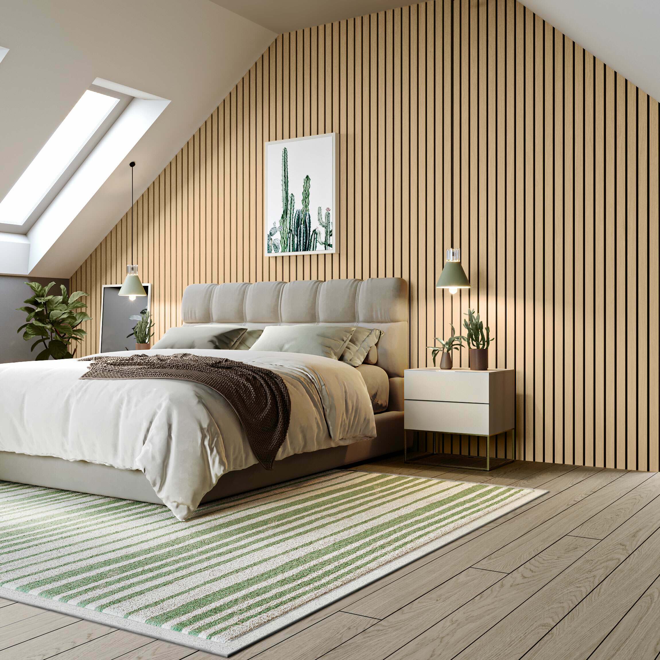 Trepanel XL® 3m Oak Wide Acoustic Wood Slat Panels