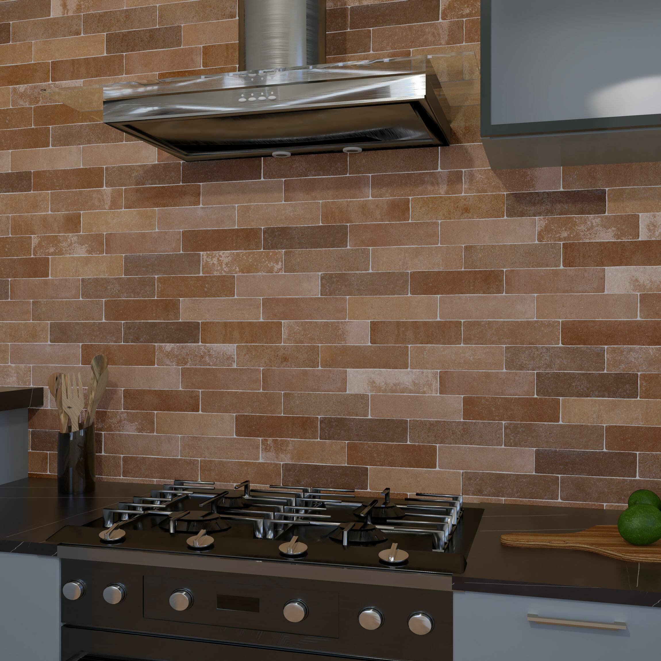 Tuscany Red Brick Effect Wall and Floor Tiles | Walls and Floors