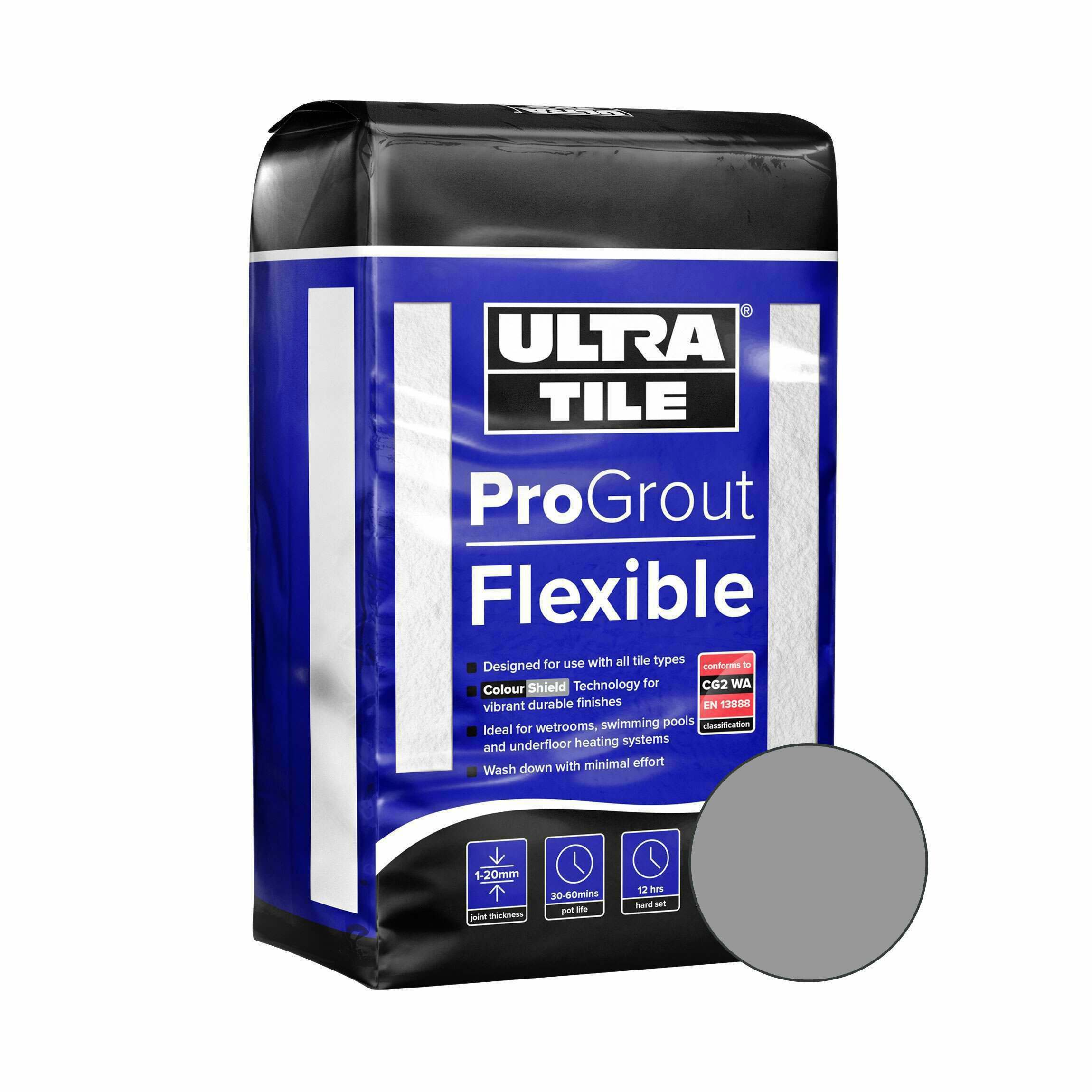 Ultra Tile Fix Grey ProGrout Flexible 3Kg | Walls & Floors