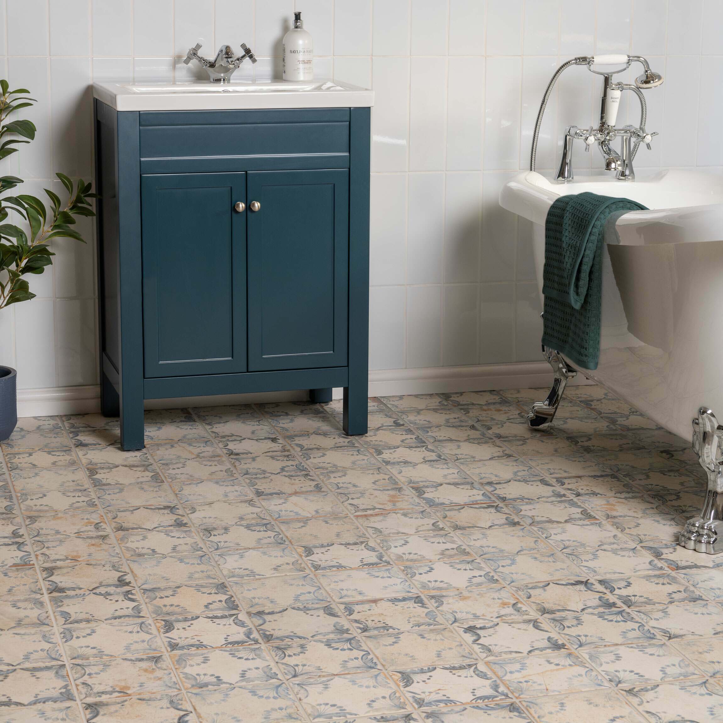 Vecchio Floreale Indigo Tiles | Walls and Floors